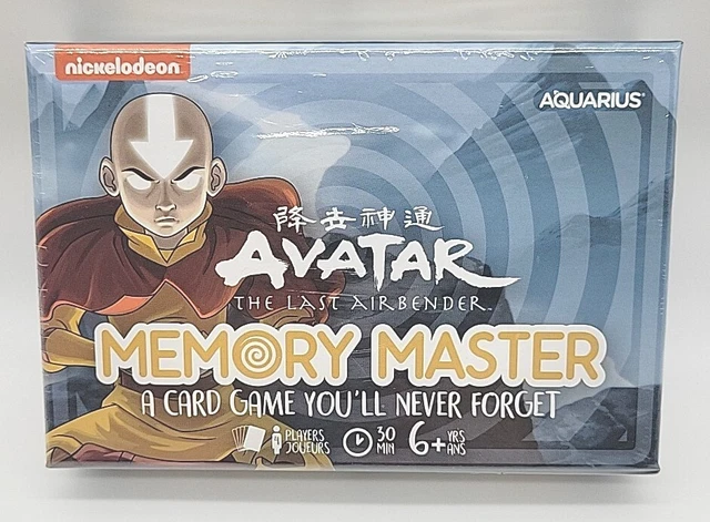 NEW! AVATAR THE Last Airbender Memory Master Card Game E2 Nickelodeon ...