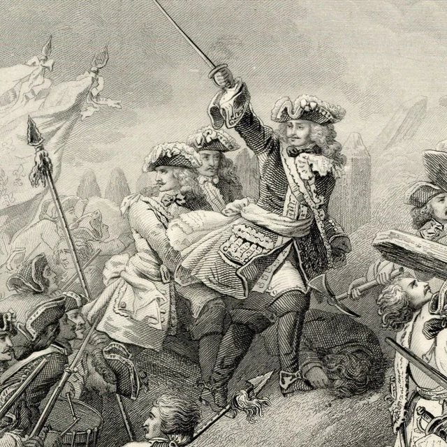 BATTLE OF DENAIN War of the Spanish Succession - original 19th century ...