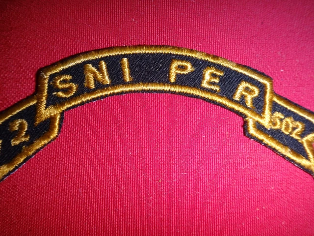 VIETNAM WAR SCROLL US Army SNIPER 2nd Battalion 502nd Infantry Regiment ...