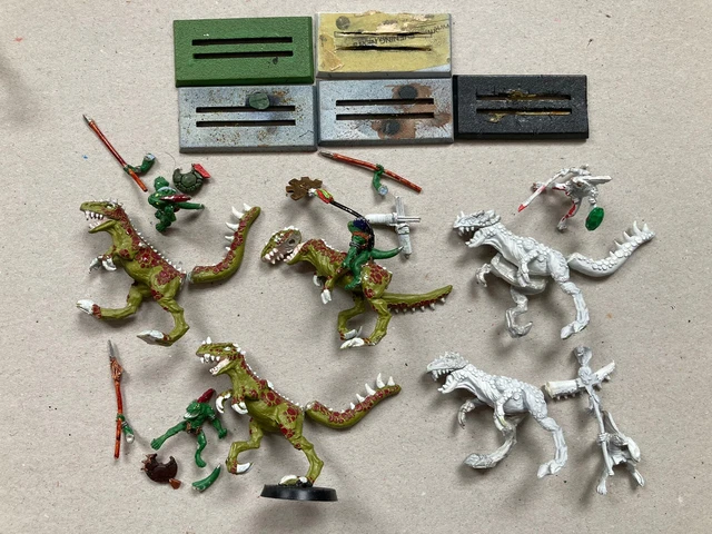 WARHAMMER FANTASY LIZARDMEN Tichi Huichi's Horned One Riders Cani da ...
