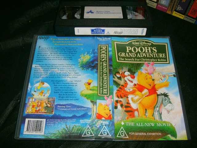 WALT DISNEY - POOH'S GRAND ADVENTURE - RARE Australian VHS Issue ...