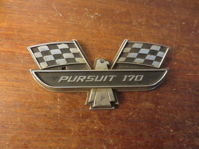 ORIGINAL 1960S FORD Falcon Pursuit 170 car metal badge / emblem - --- £ ...