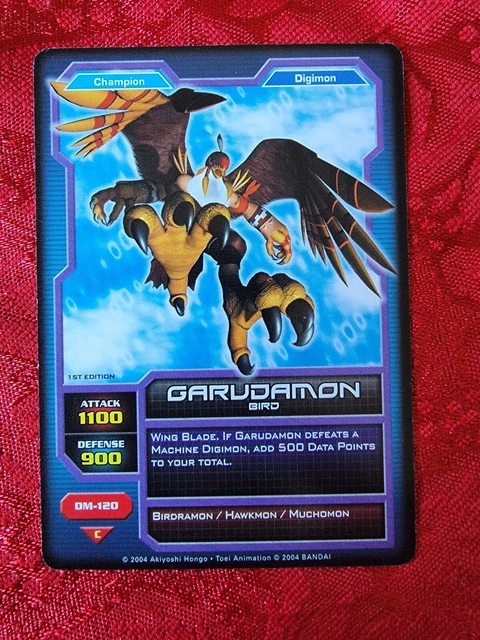 BANDAI DIGIMON CCG (Series Hybrid Warriors) Garudamon DM-120 1st ...