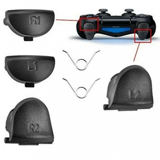PULSANTI GRILLETTI R1 R2 L1 L2, Per Comando PLAYSTATION 4, PS4 ...