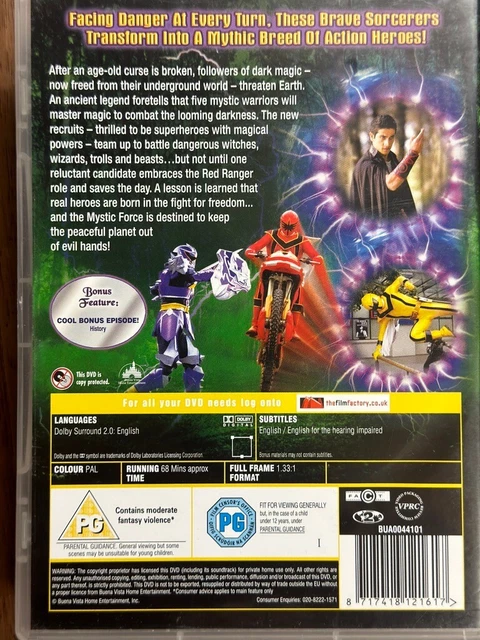 POWER RANGERS MYSTIC Force Vol.1 DVD Cassé Spell Enfants Culte Série TV ...