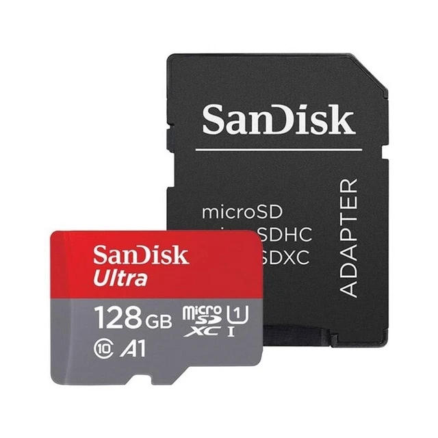 SANDISK ULTRA MICRO SD 128GB Class 10 SDHC SDXC Memory Card & Adapter £ ...