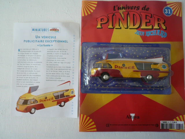 PINDER, CAMION PUBLICITAIRE "La Fusée" avec fascicule et affiche du ...