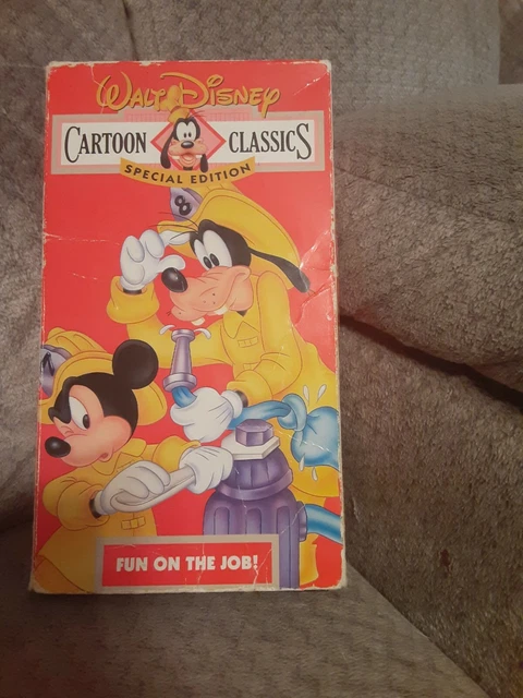 WALT DISNEY CARTOON Classics Special Edition FUN ON THE JOB Vhs Video ...