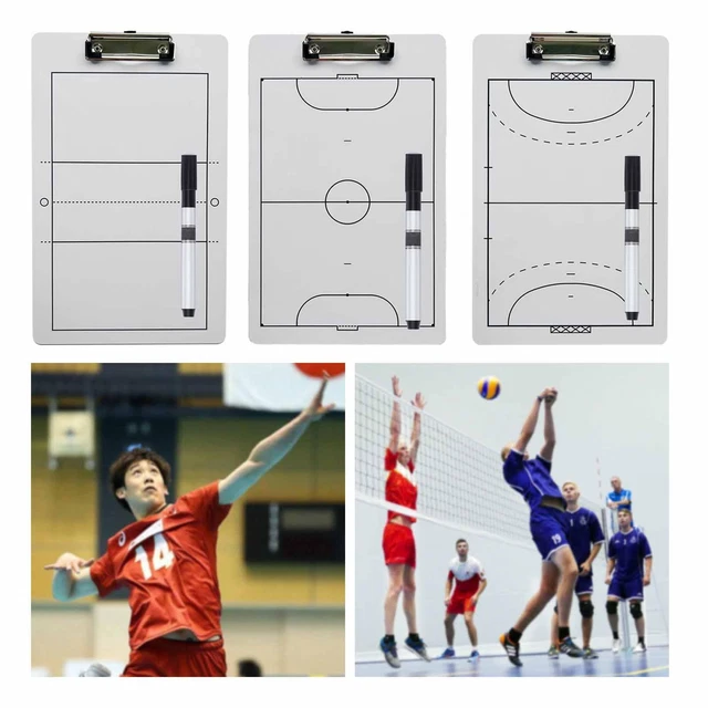VOLLEYBALL COACHING BOARDS Display Board Reusable Football Coaching ...