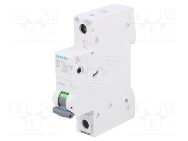 POLE : 1 din 230VAC Charakt : C Lnenn : 4A 6kA 5SL6104-7 Überstromaussc ...