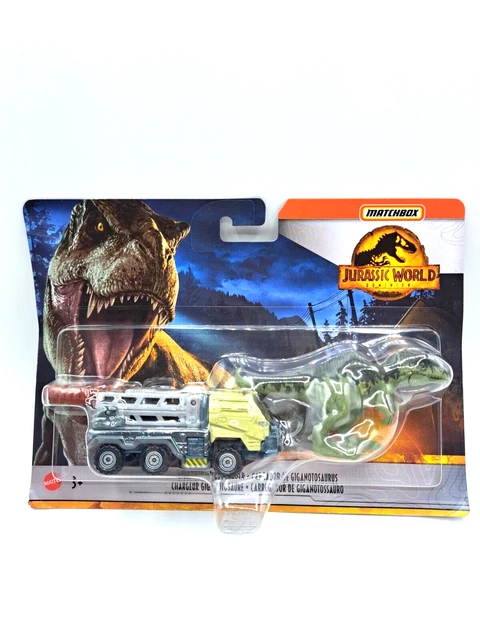 MATTEL JURASSIC WORLD Dominion Giganotosaurus Loader Matchbox Dinosaur ...