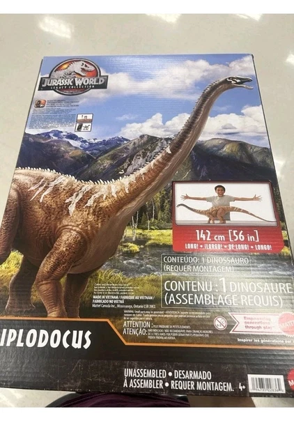 JURASSIC WORLD LEGACY Collection Diplodocus Large Dinosaur Action ...