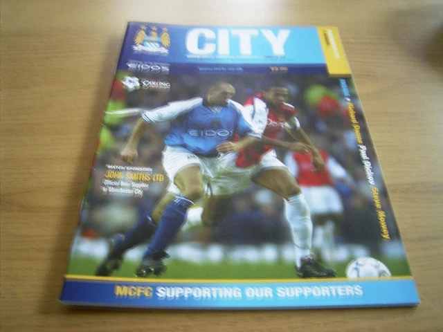 MANCHESTER CITY V Arsenal Premier 2000-01 £1.68 - PicClick UK