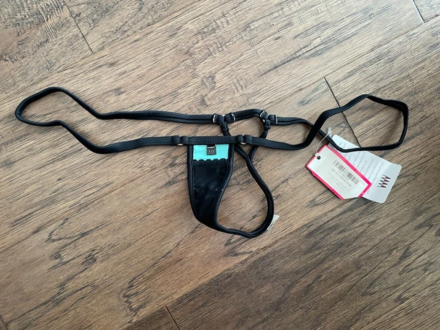 WICKED WEASEL 482 "Tuxedo" micro thong bottom (size XL) NWT $90.00 ...