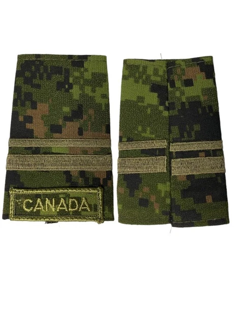 CANADIAN ARMED FORCES Cadpat Rank Epaulets Army - Lieutenant $5.99 ...