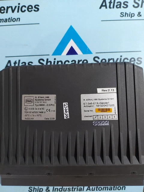 R.STAHL HMI SISTEMI ET-3x6-GEODE1 Unità di Controllo EUR 858,48 ...