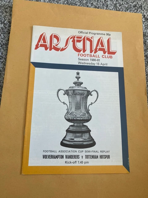 TOTTENHAM V WOLVES 1981 FA Cup Replay Programme. £2.50 - PicClick UK