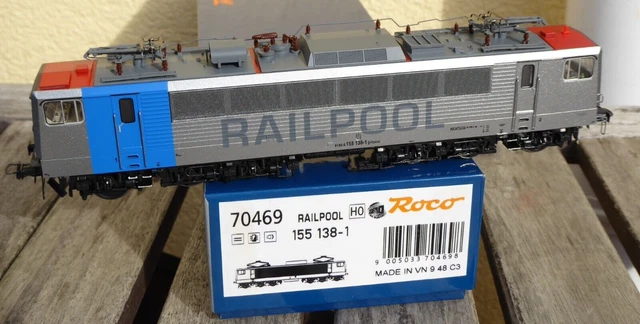 ROCO 70469 H0 DCC Sound Locomotive Br 155 138-1 Railpool DB Ag Epoch 6 ...