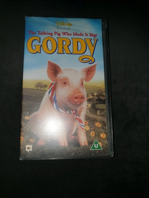 WALT DISNEY GORDY Talking Pig VHS Video tape Children's Vintage Film ...