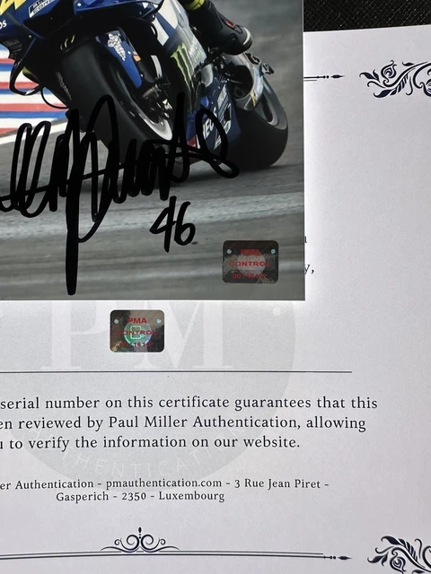 MARC MARQUEZ & Valentino Rossi Photo Autograph 8X10 Hand Signed ...