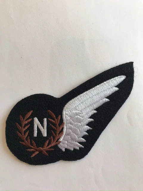 WW2 RAF ROYAL Air Force Navigator Cloth Patch Badge Crew White Wing N £ ...