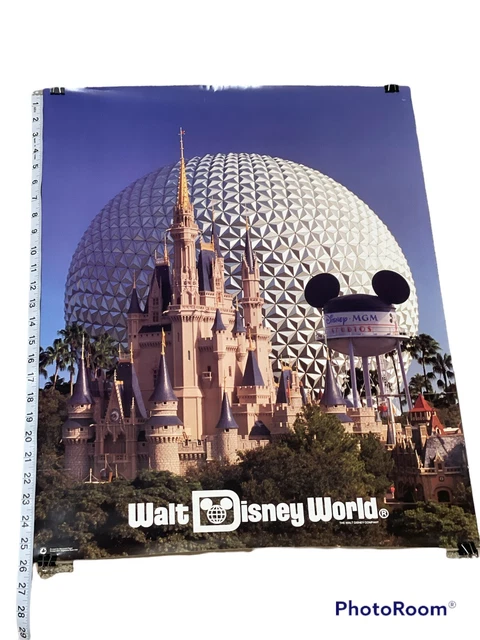 VINTAGE WALT DISNEY World Poster! Mickey Mouse! £18.42 - PicClick UK