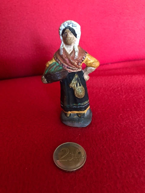 ANCIEN SANTON - POISSONNIERE - Hauteur 10 cm NOEL CRECHE EUR 6,00 ...