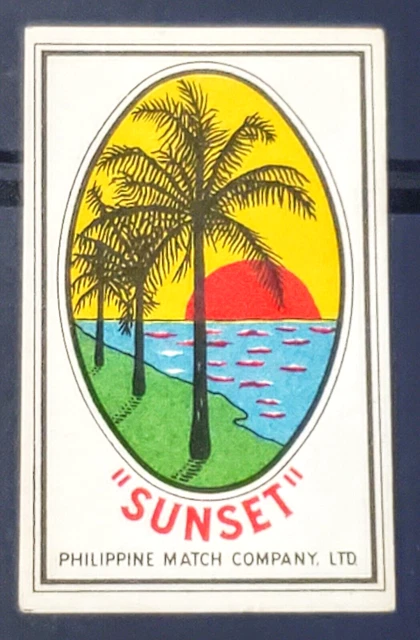 STUNNING &SUNSET& MATCHBOX Label ~ Philippine Match Co Rare!! £7.19 ...