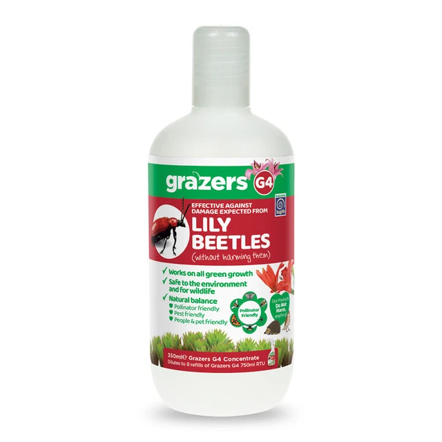 GRAZERS G4 LILY Beetle Deterrent - Concentrate 350ml £14.99 - PicClick UK