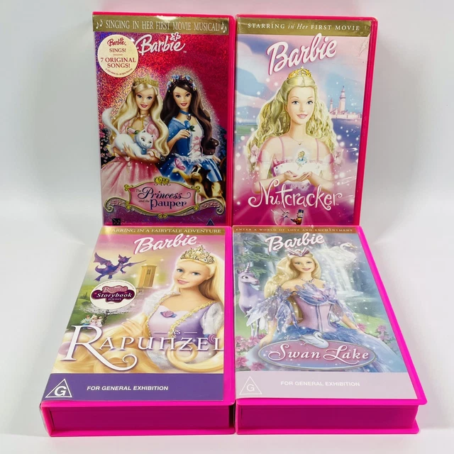 BARBIE VHS VIDEO Tape Bundle Swan Lake Rapunzel Nutcracker Vintage £17. ...