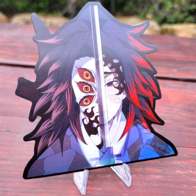 KOKUSHIBO DEMON SLAYER 3D Lenticular Motion Car Sticker Decal Peeker £7 ...