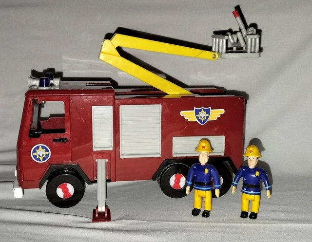 FIREMAN SAM FRICTION Action Jupiter Fire Engine with Sam Figure plus ...