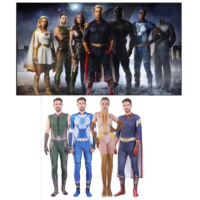 BAD SUPERHERO COSTUMES The Boys Homelander The Deep A-Train Adult Kids ...