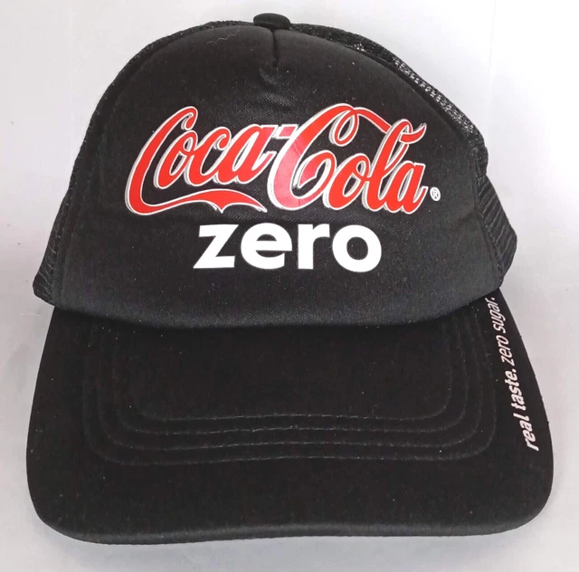 COCA COLA ZERO Hat Black Real Taste Zero Sugar Cap Collectable Merch ...