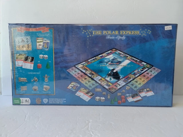 THE POLAR EXPRESS TRAIN-OPOLY Collectors Edition Set Monopoly Game New ...