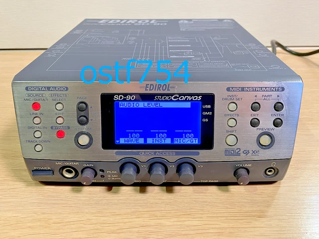 ROLAND EDIROL SD-90 Studio Canvas USB-MIDI-Audiointerface Digitaleffekt ...