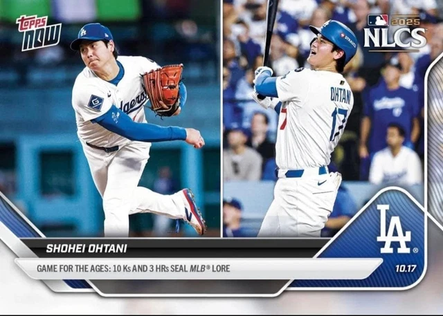 LEGEND SHOHEI OTANI 3 home r10 strikeout2025 TOPP Dodger884 EUR 65,95 ...