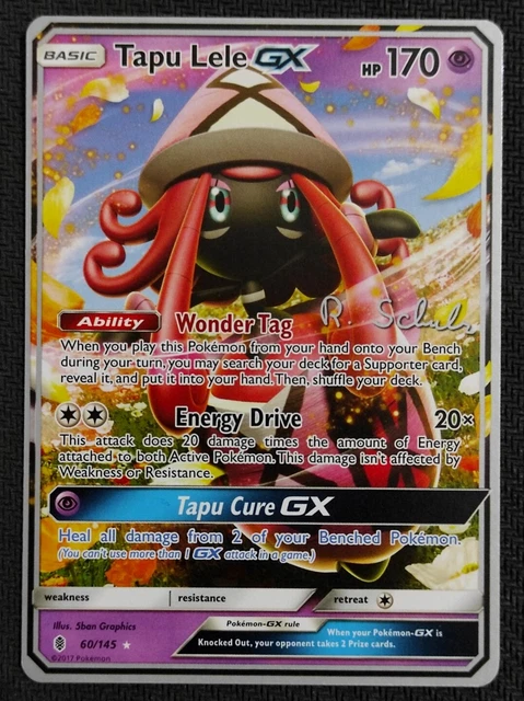 POKEMON TAPU LELE GX 60/145 World Championship 2018 NO FOIL ENG EUR 14 ...