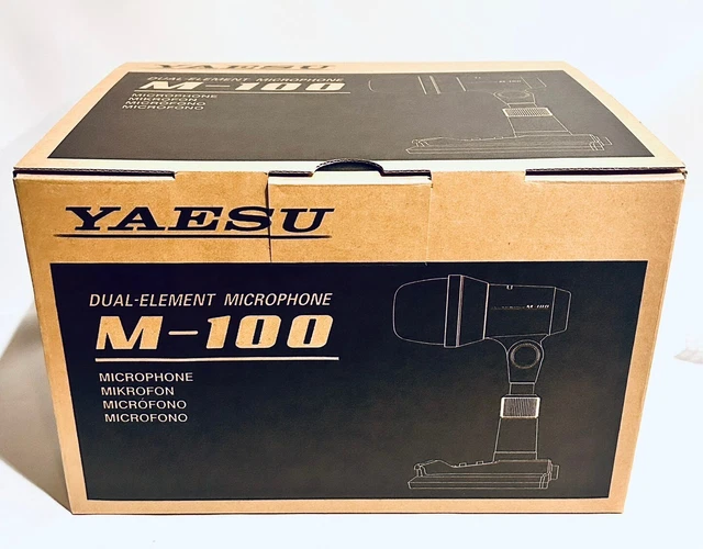 YAESU M-100 DUAL Element Desk Microphone (w/Dynamic & condenser element ...