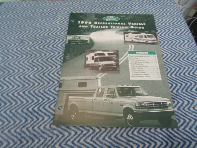 1996 FORD EXPLORER BRONCO F150 F250 F350 Rec Véhicule Remorquage Guide ...