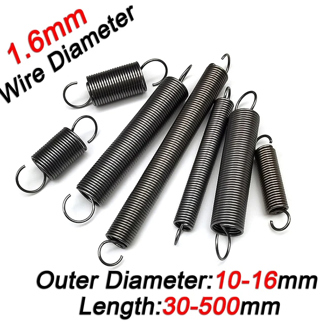 EXPANSION SPRING 1.6MM Wire Dia Tension Extension Expanding Extending ...