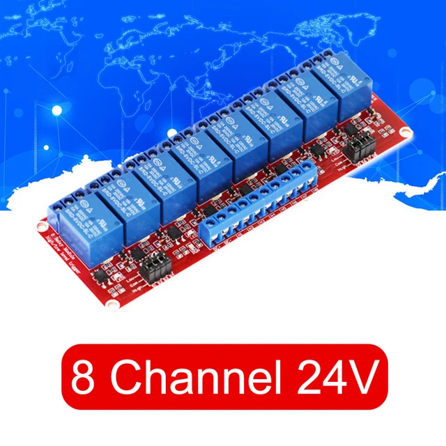 1/2/4/8 CHANNEL RELAY Switch Module with Optocoupler 5V 12V 24V (8 ...