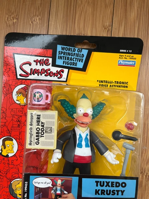 BNIB PLAYMATES INTERACTIVO The Simpsons Serie 13 Smoking Krusty Clown ...