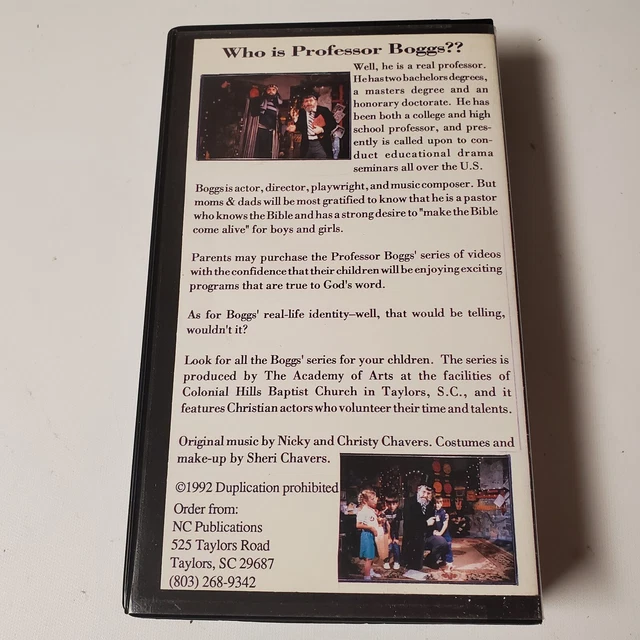 PROFESSOR PHINEAS T Boggs and His Incredible Gobac Time Machine VHS ...