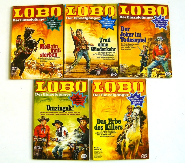 LOBO DER EINZELGÄNGER - 102,103,104,105,107 - Pabel 1976-1981 EUR 6,98 - PicClick DE