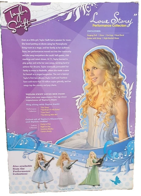 RARE TAYLOR SWIFT Singing Doll!! "Love Story" EUR 288,35 - PicClick FR