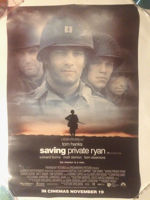 SAVING PRIVATE RYAN Original RARE Australian DAYBILL CINEMA MOVIE ...
