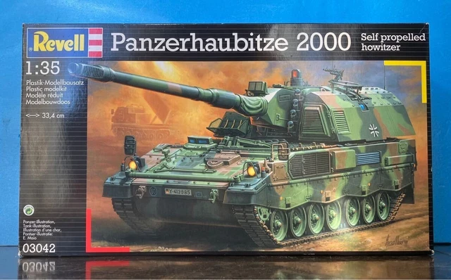 1/35 GERMAN PZH2000 Panzer Haubitze Self-Propelled Howitzer Plastic el ...