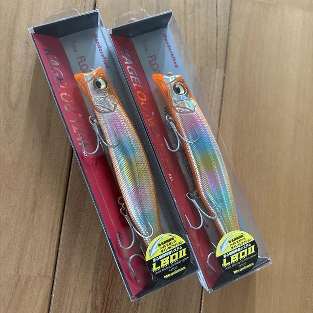 MEGABASS KAGEROU 124F & MD 125F Set 2025 Nuovi Colori 22g/124mm & 21g ...