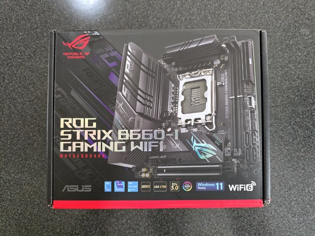 ASUS ROG STRIX B660I Gaming WiFi Intel LGA1700 DDR5 Mini-ITX ...
